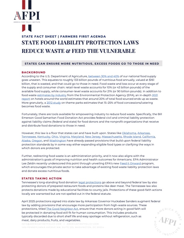 State Food Liability Protection Laws Reduce Waste & Feed The Vulnerable ...